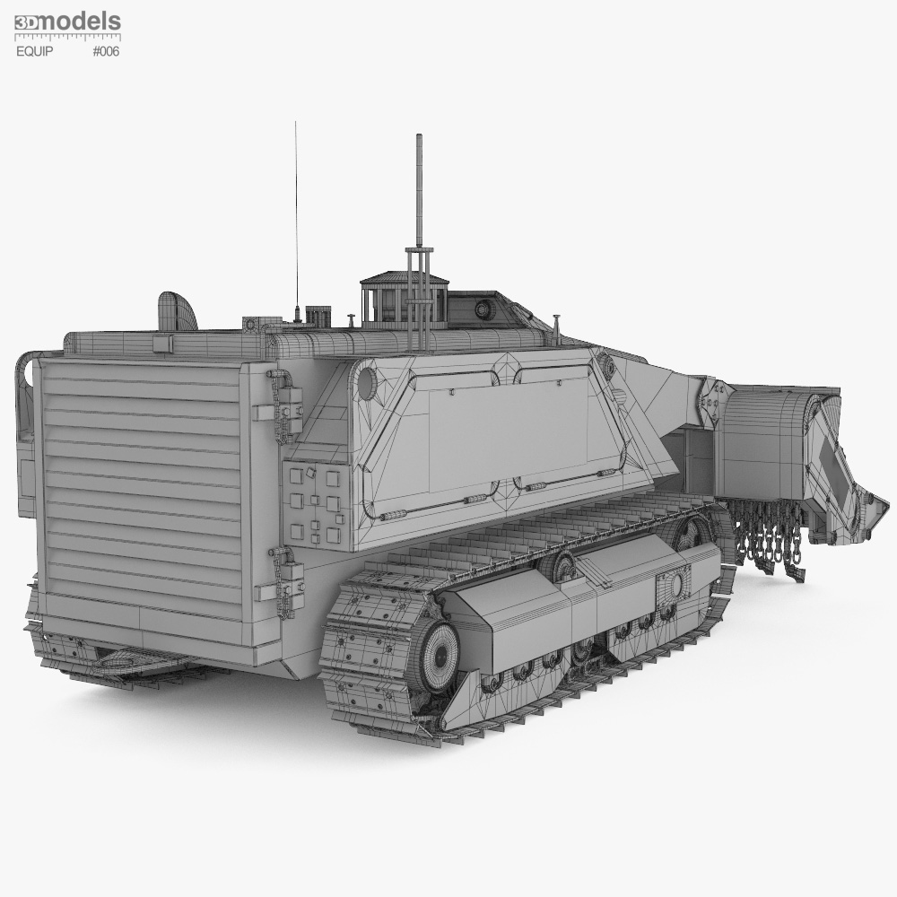 DOK-ING MV-4 Mine Clearance System 3D model - Download Tank on 3DModels.org