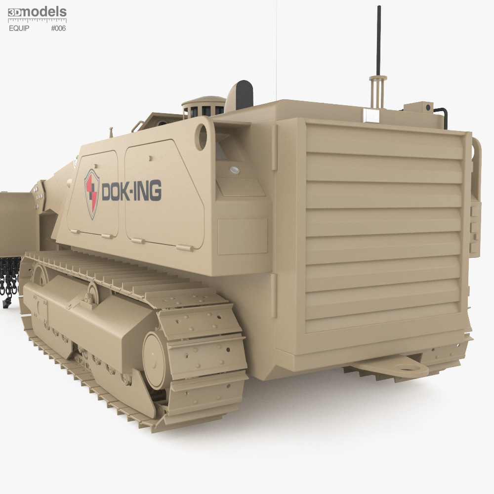 DOK-ING MV-4 Mine Clearance System 3D model - Download Tank on 3DModels.org