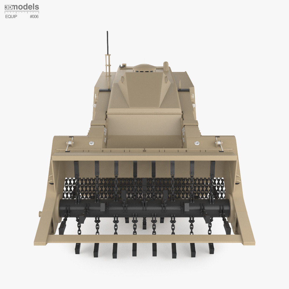 DOK-ING MV-4 Mine Clearance System 3D model - Download Tank on 3DModels.org