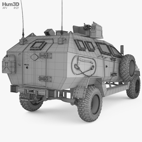 Didgori-2 Special Operations Vehicle 3D model - Download Fighting ...