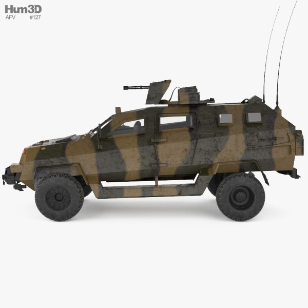 Didgori-2 Special Operations Vehicle 3D model - Download Fighting ...