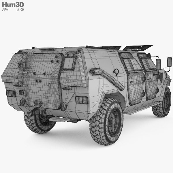 Dongfeng CSK-131 Mengshi 3D model - Download Military Automobile on ...