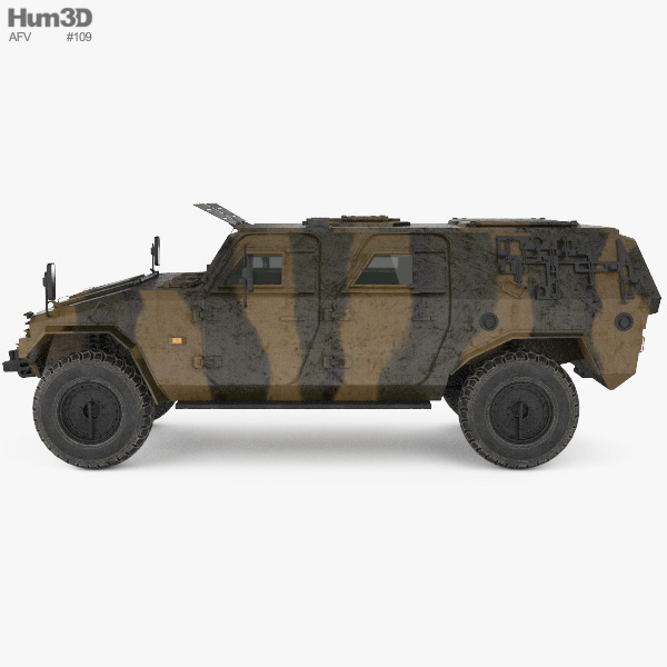 Dongfeng CSK-131 Mengshi 3D model - Download Military Automobile on ...