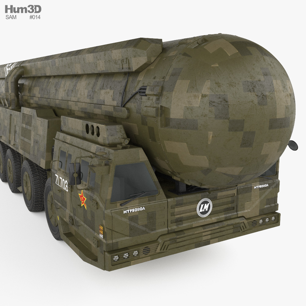 Dongfeng DF-41 3D model - Download Artillery systems on 3DModels.org