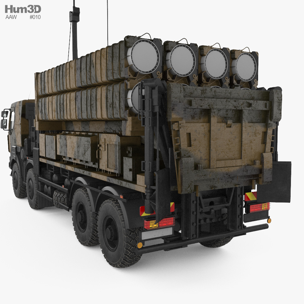 FSAF SAMP-T 防空系统 3D模型 - 下载 火炮系统 on 3DModels.org