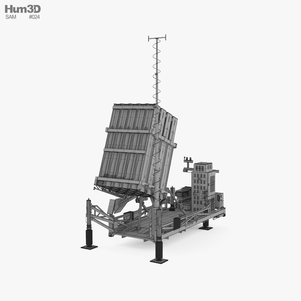 Iron Dome ADS 3D model - Download Artillery systems on 3DModels.org