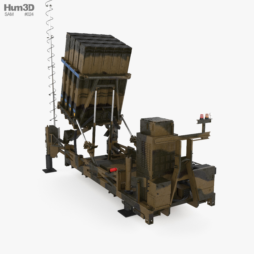 Iron Dome ADS 3D model - Download Artillery systems on 3DModels.org
