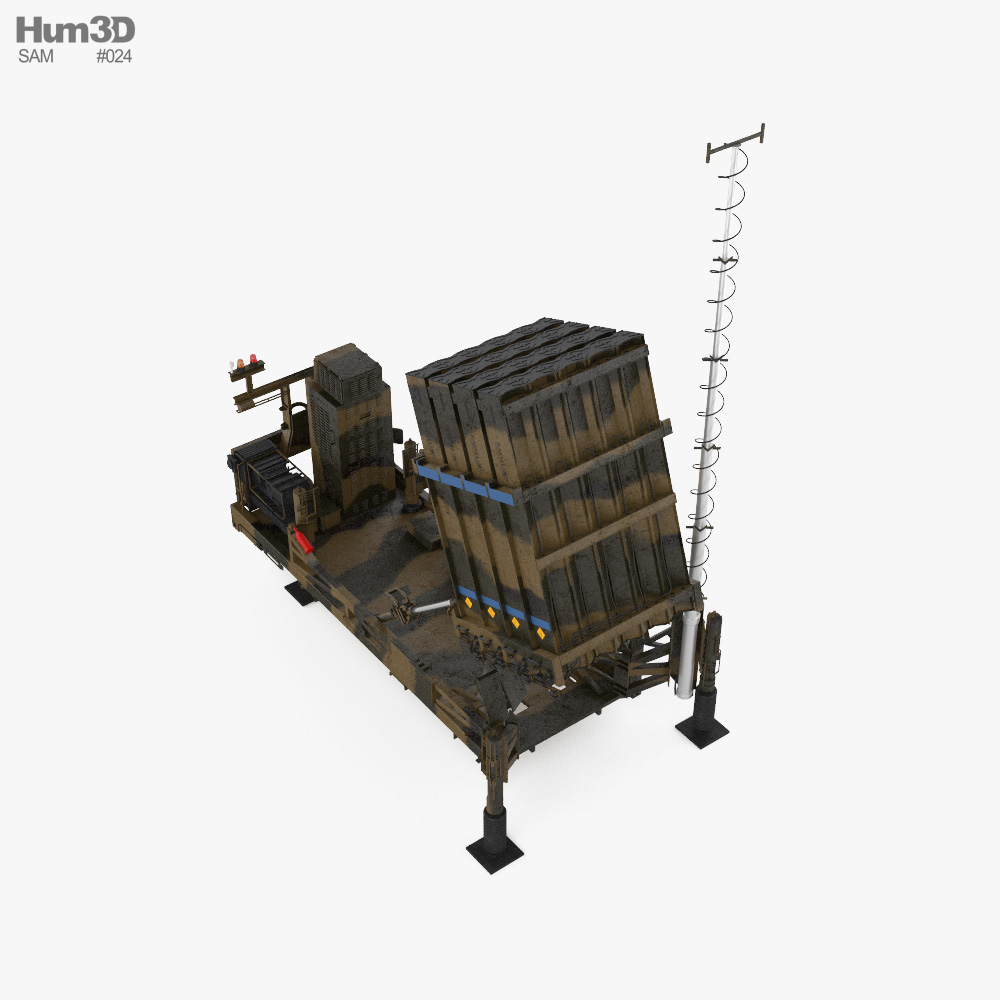 Iron Dome ADS 3D model - Download Artillery systems on 3DModels.org