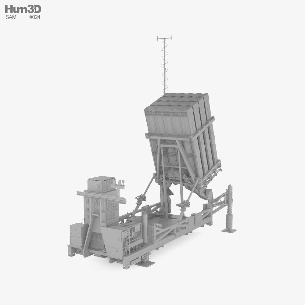 Iron Dome ADS 3D model - Download Artillery systems on 3DModels.org