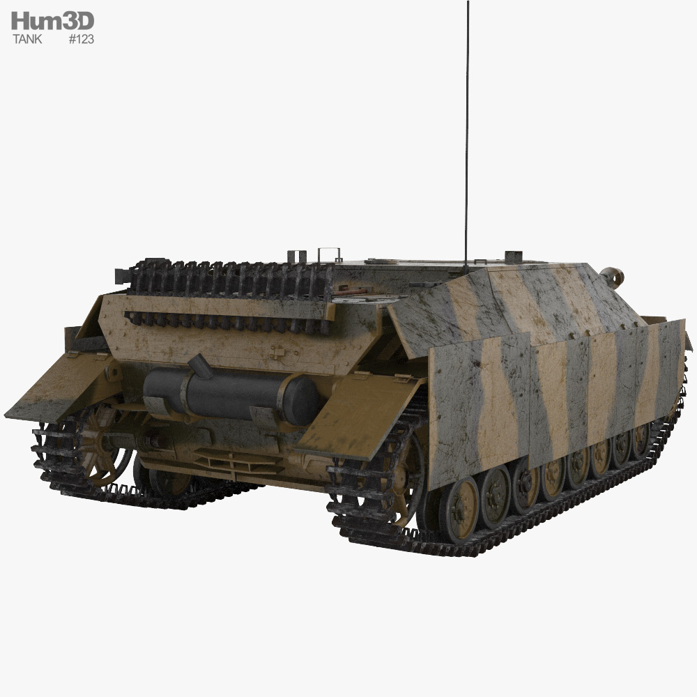 Jagdpanzer IV 구축전차 3D 모델 - 다운로드 전차 on 3DModels.org
