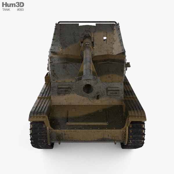 Marder III 구축전차 3D 모델 - 다운로드 전차 on 3DModels.org
