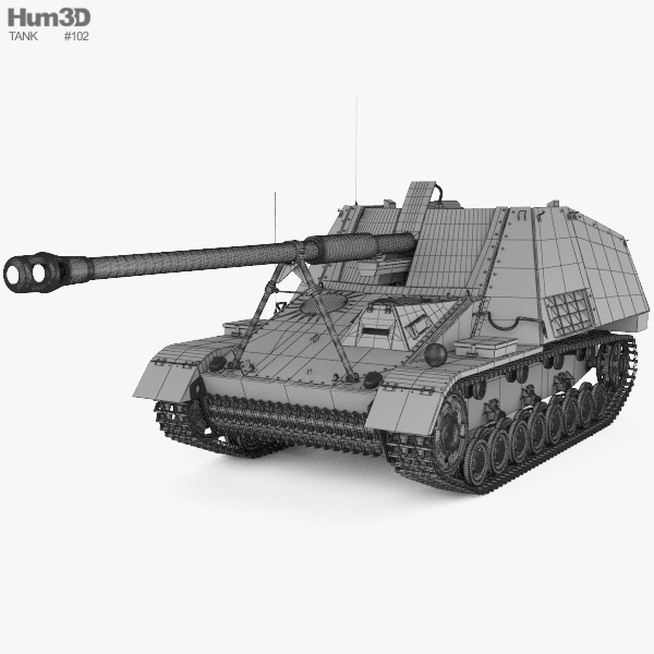 Nashorn 3D model - Download Tank on 3DModels.org