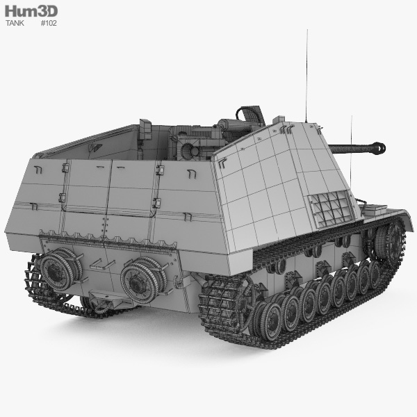 Nashorn 3D model - Download Tank on 3DModels.org