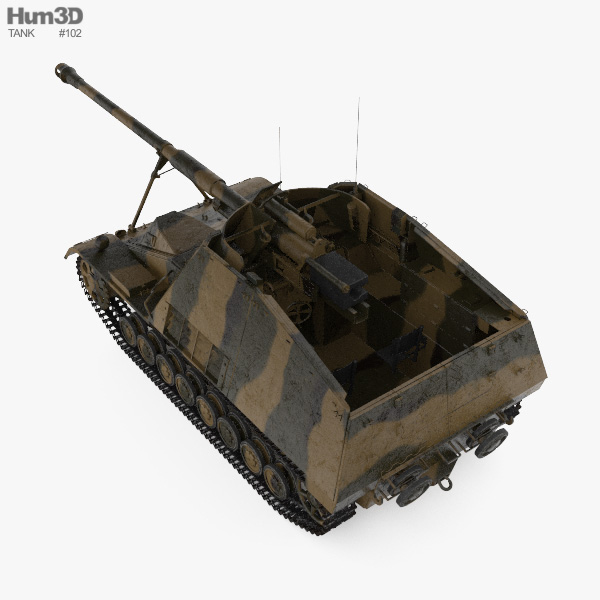 Nashorn 3D model - Download Tank on 3DModels.org