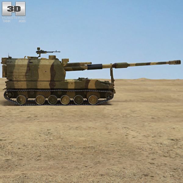 PLZ-05 Self-propelled Howitzer 3D model - Download Artillery systems on ...