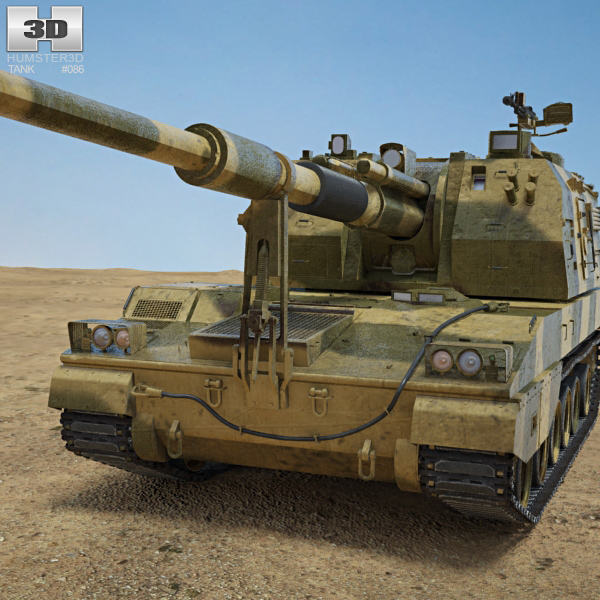 PLZ-05 Self-propelled Howitzer 3D model - Download Artillery systems on ...