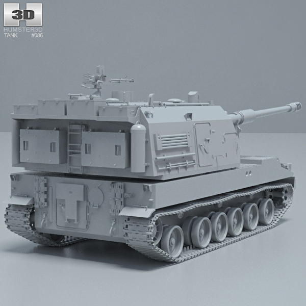 PLZ-05 Self-propelled Howitzer 3D model - Download Artillery systems on ...