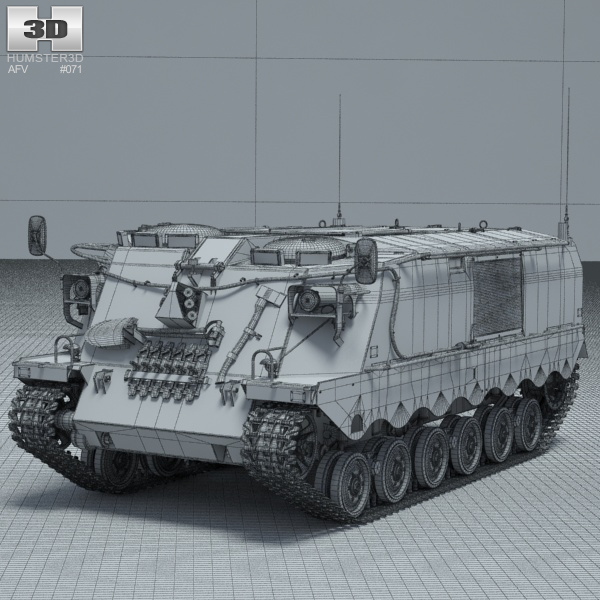 Pansarvarnsrobotbandvagn 551 (PvRbBv 551) 3D model - Download Tank on ...