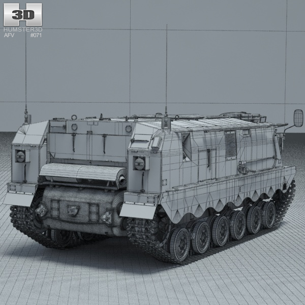 Pansarvarnsrobotbandvagn 551 (PvRbBv 551) 3D model - Download Tank on ...