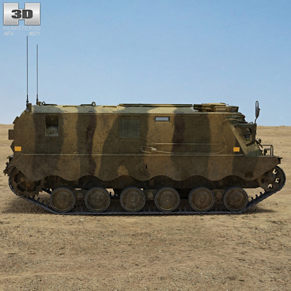 Pansarvarnsrobotbandvagn 551 (PvRbBv 551) 3D model - Download Tank on ...