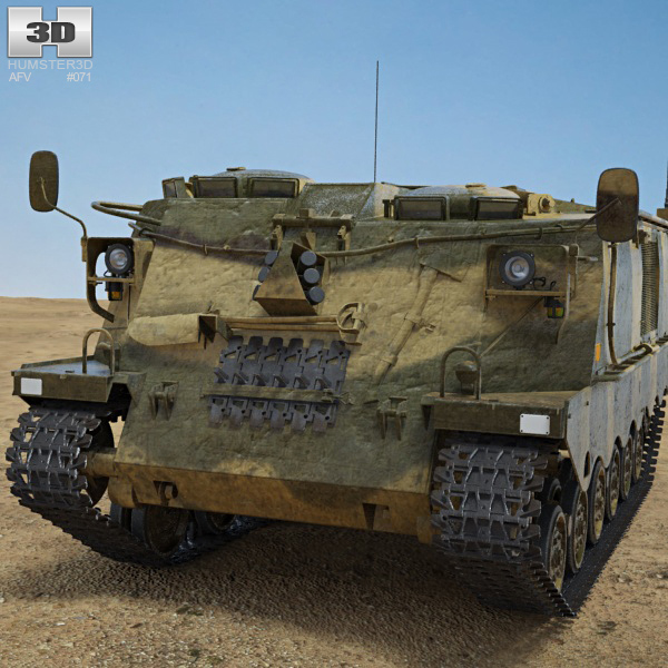 Pansarvarnsrobotbandvagn 551 (PvRbBv 551) 3D model - Download Tank on ...