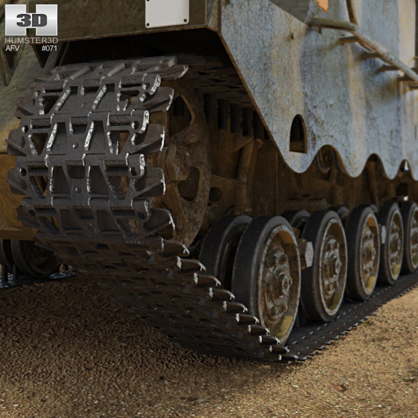 Pansarvarnsrobotbandvagn 551 (PvRbBv 551) 3D model - Download Tank on ...