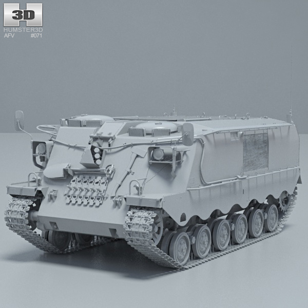 Pansarvarnsrobotbandvagn 551 (PvRbBv 551) 3D model - Download Tank on ...