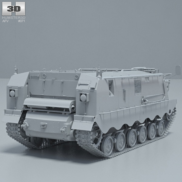 Pansarvarnsrobotbandvagn 551 (PvRbBv 551) 3D model - Download Tank on ...