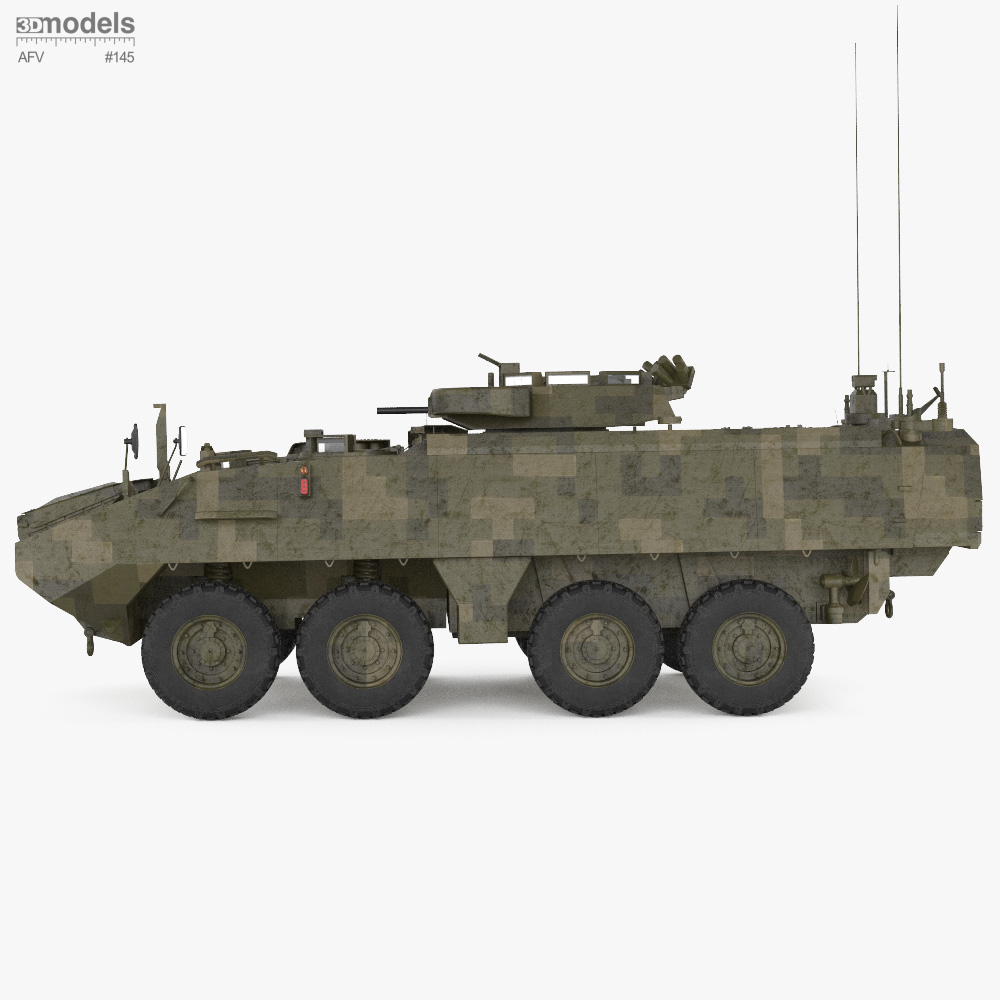 Piranha III C Spanish Marines 3D model - Download Fighting Vehicle on ...