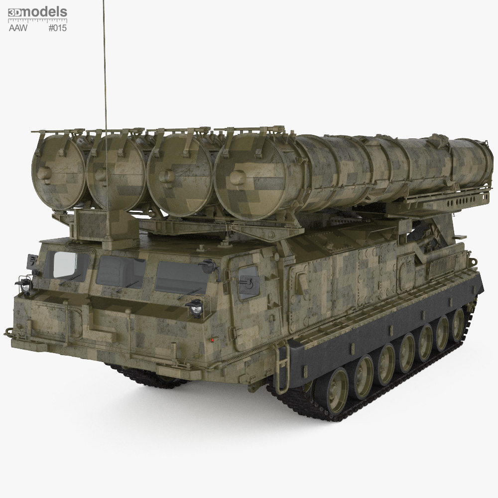 S-300V Missile System 3D model - Download Artillery systems on 3DModels.org