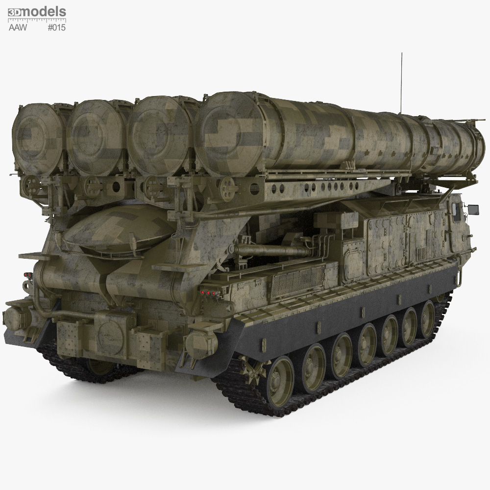 S-300V Missile System 3D model - Download Artillery systems on 3DModels.org