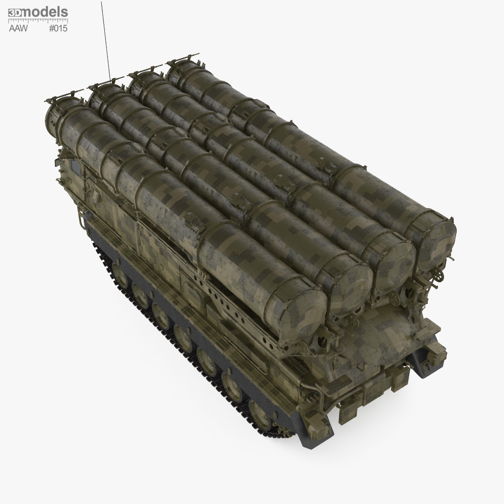 S-300V Missile System 3D model - Download Artillery systems on 3DModels.org