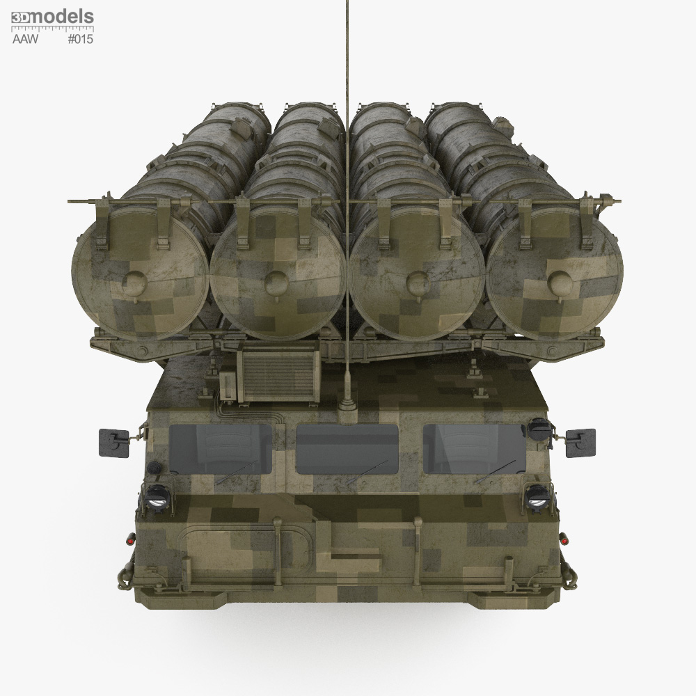 S-300V Missile System 3D model - Download Artillery systems on 3DModels.org