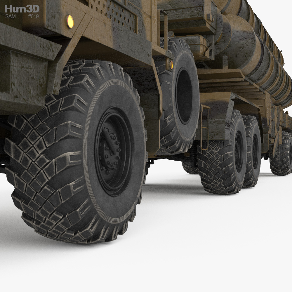 S-400 missile system 3D model - Download Artillery systems on 3DModels.org