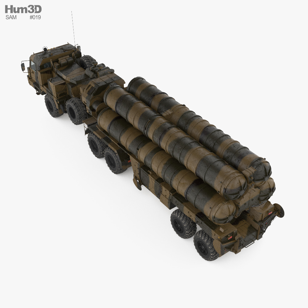S-400 missile system 3D model - Download Artillery systems on 3DModels.org