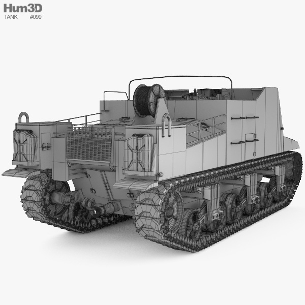 Sexton Self-propelled Artillery 3D 모델 - 다운로드 포병 시스템 on 3DModels.org