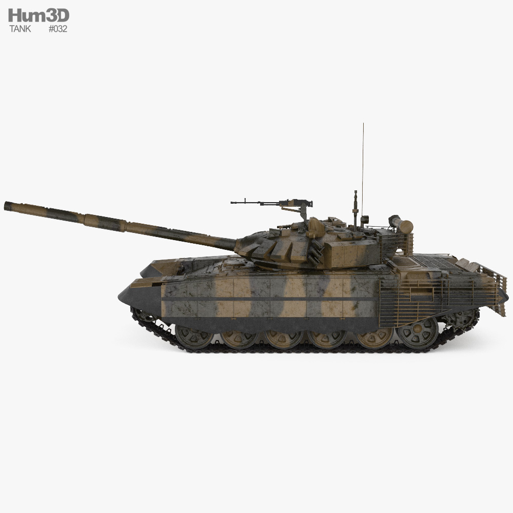 T-72 3D model - Download Tank on 3DModels.org