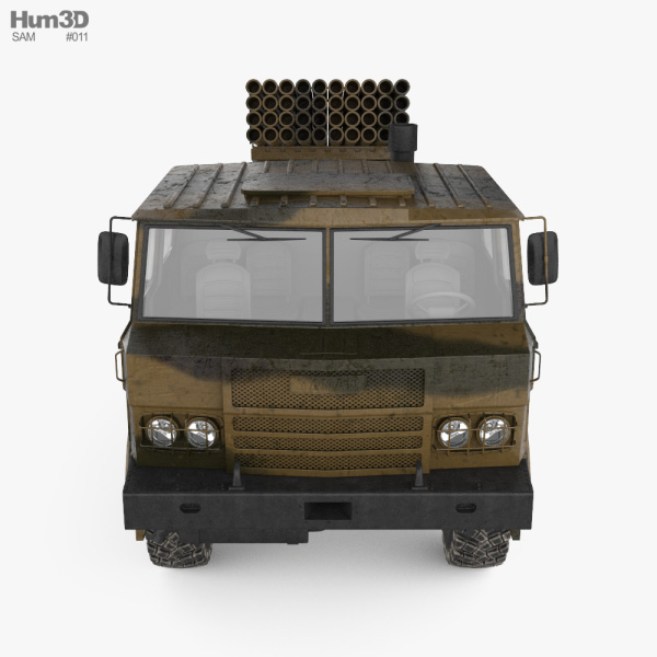 Type 81 SPMRL Rocket Launcher 3D model - Download Artillery systems on ...