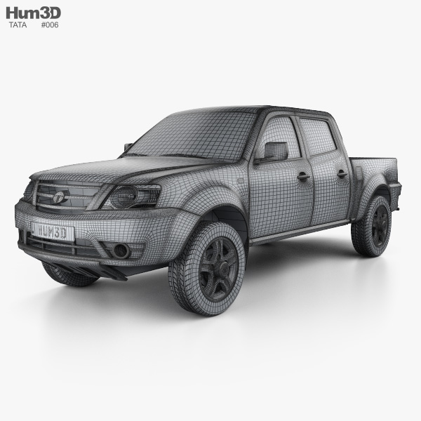 Tata Xenon Double Cab 2014 3D model - Download Pickup on 3DModels.org