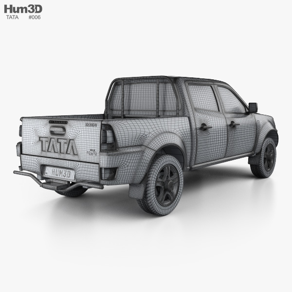 Tata Xenon Double Cab 2014 3D model - Download Pickup on 3DModels.org