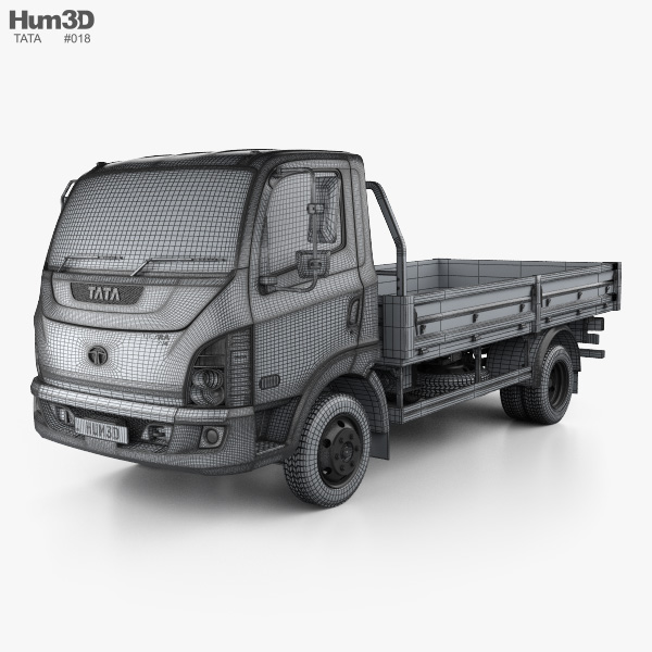 Tata Ultra 714 Flatbed Truck 2017 3D model - Download Truck on 3DModels.org