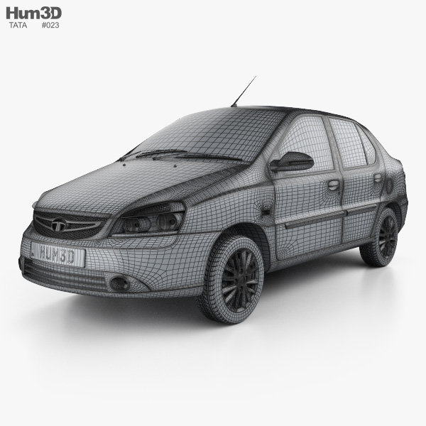 Tata Indigo 2017 3D model - Download Hatchback on 3DModels.org