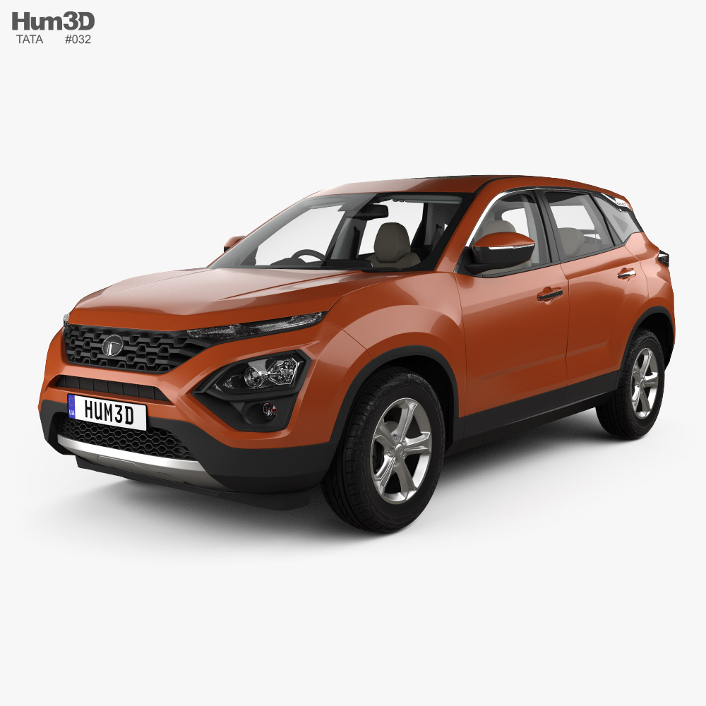 Tata Harrier with HQ interior 2021 3D model - Download Crossover SUV on ...