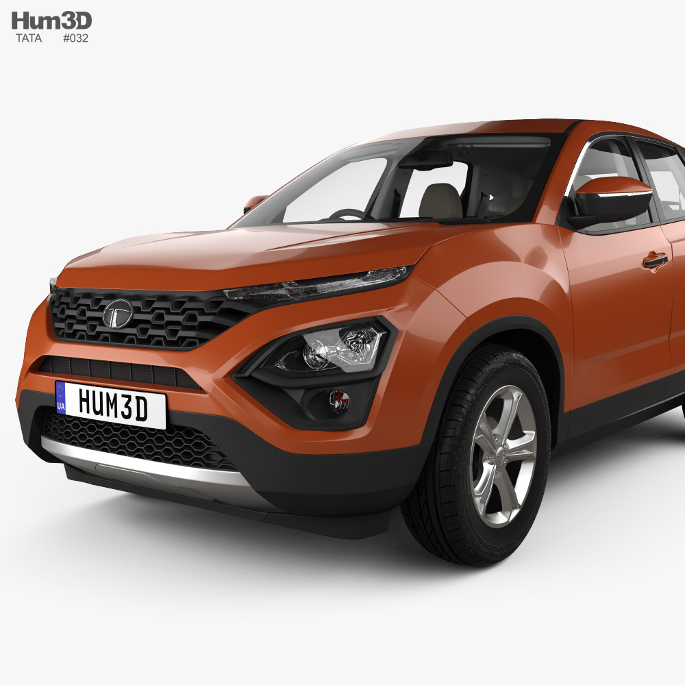 Tata Harrier with HQ interior 2021 3D model - Download Crossover SUV on ...