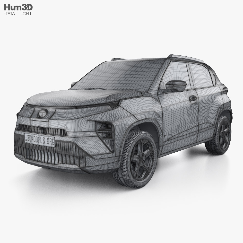 Tata Punch.ev 2025 3D model - Download Hatchback on 3DModels.org