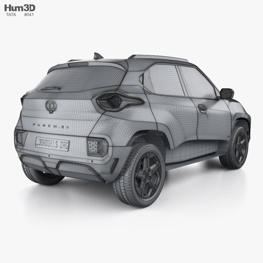 Tata Punch.ev 2025 3D model - Download Hatchback on 3DModels.org