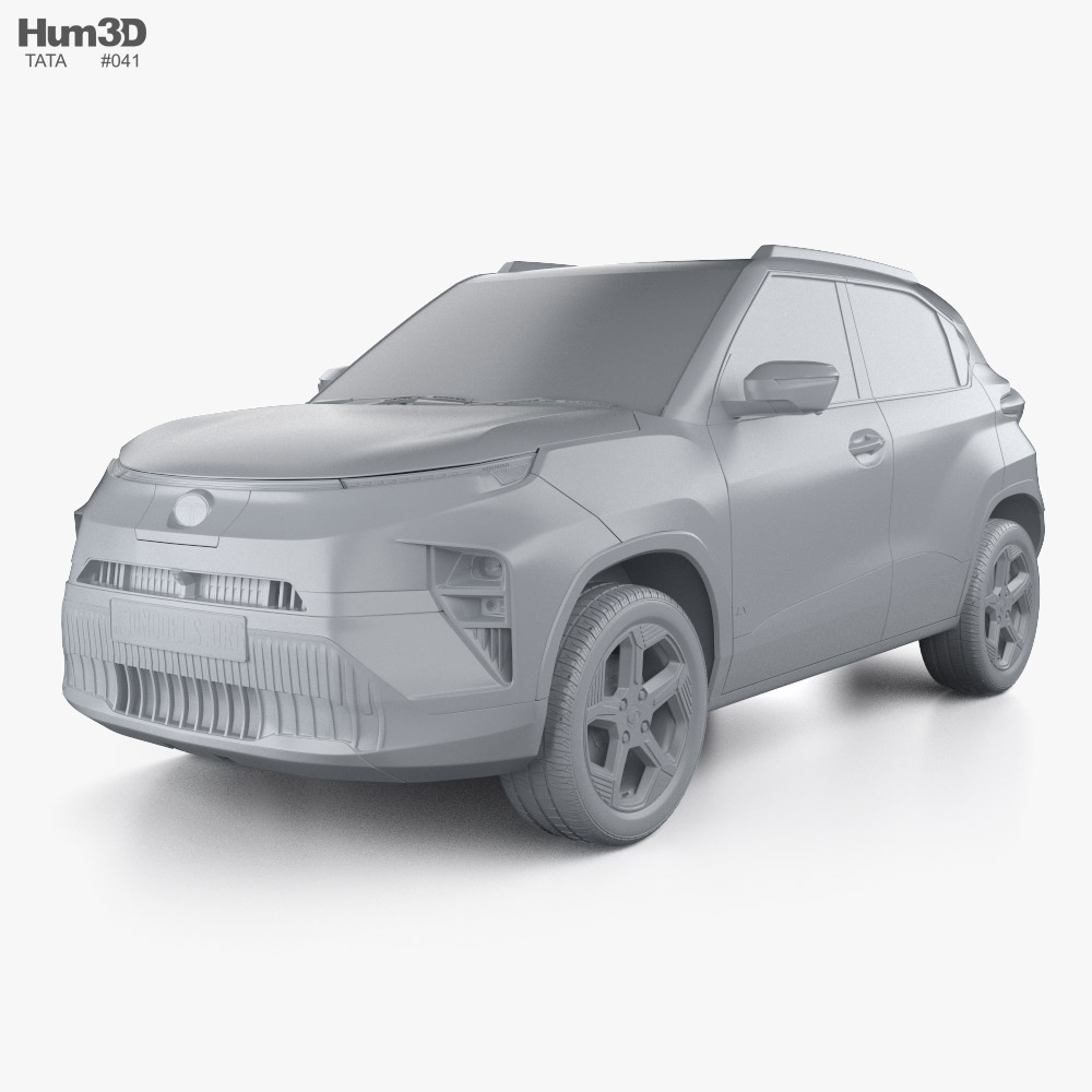 Tata Punch.ev 2025 3D model - Download Hatchback on 3DModels.org