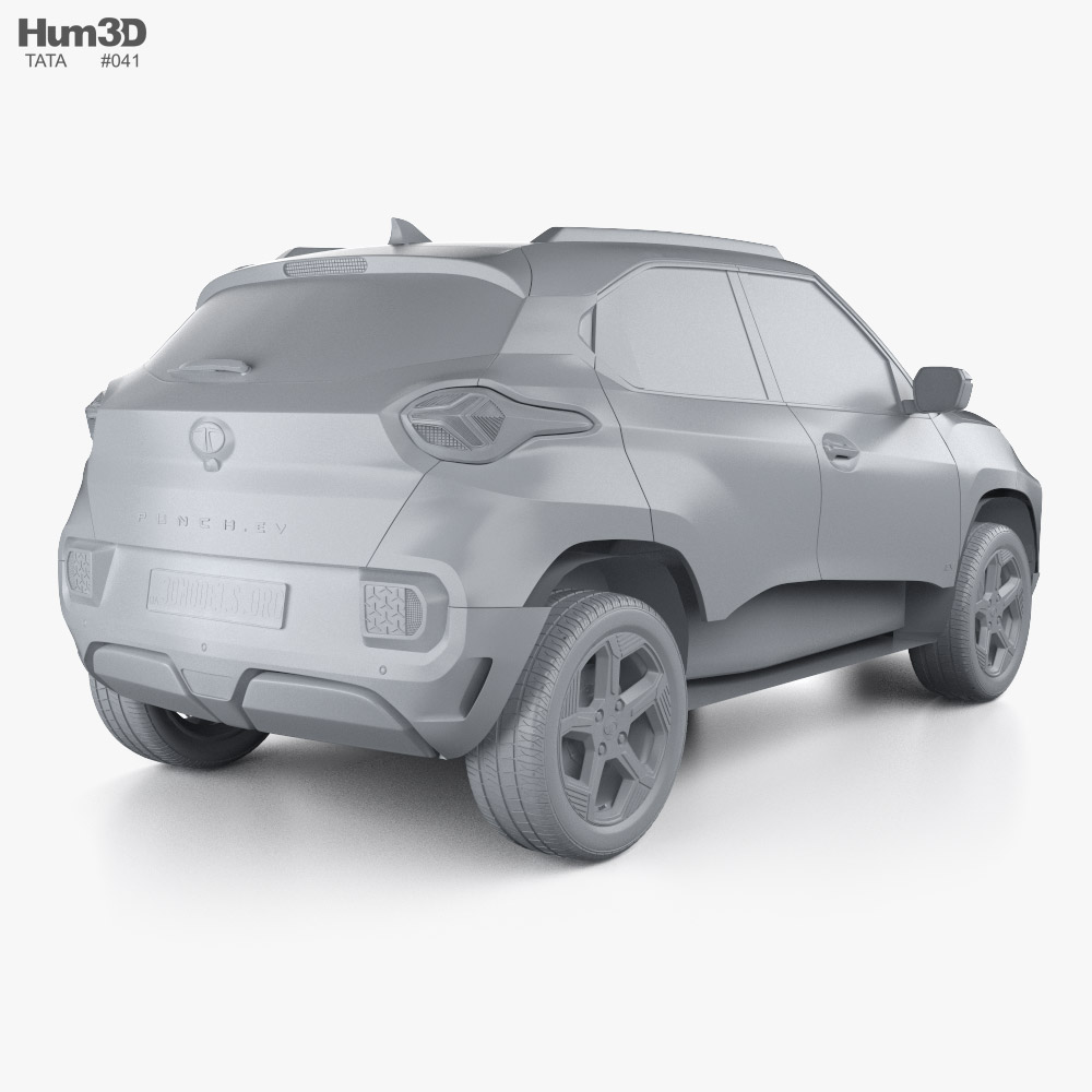 Tata Punch.ev 2025 3D model - Download Hatchback on 3DModels.org