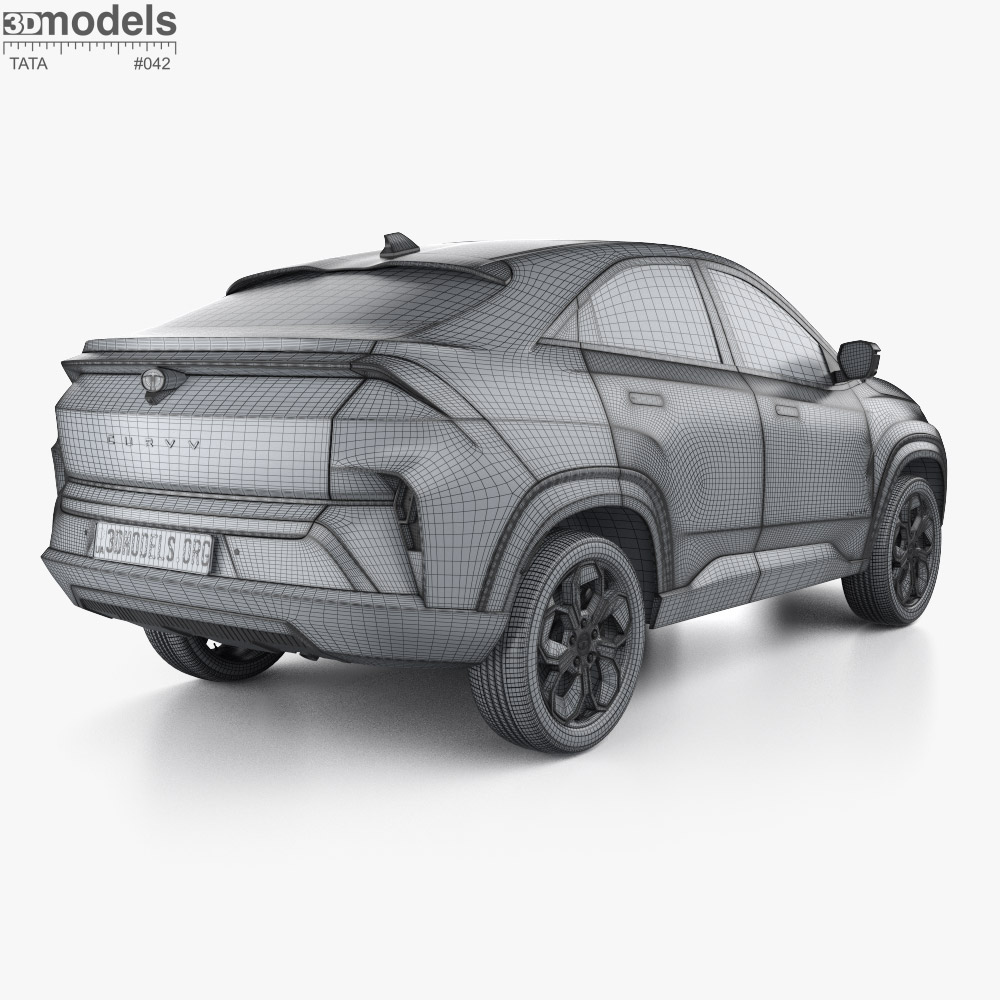 Tata Curvv 2025 3D model - Download Crossover SUV on 3DModels.org