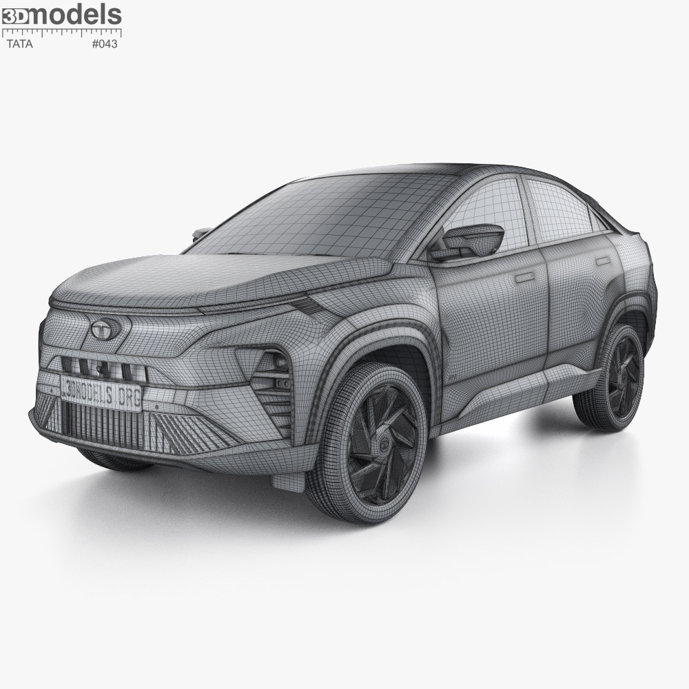 Tata Curvv ev 2025 3D model - Download Crossover SUV on 3DModels.org
